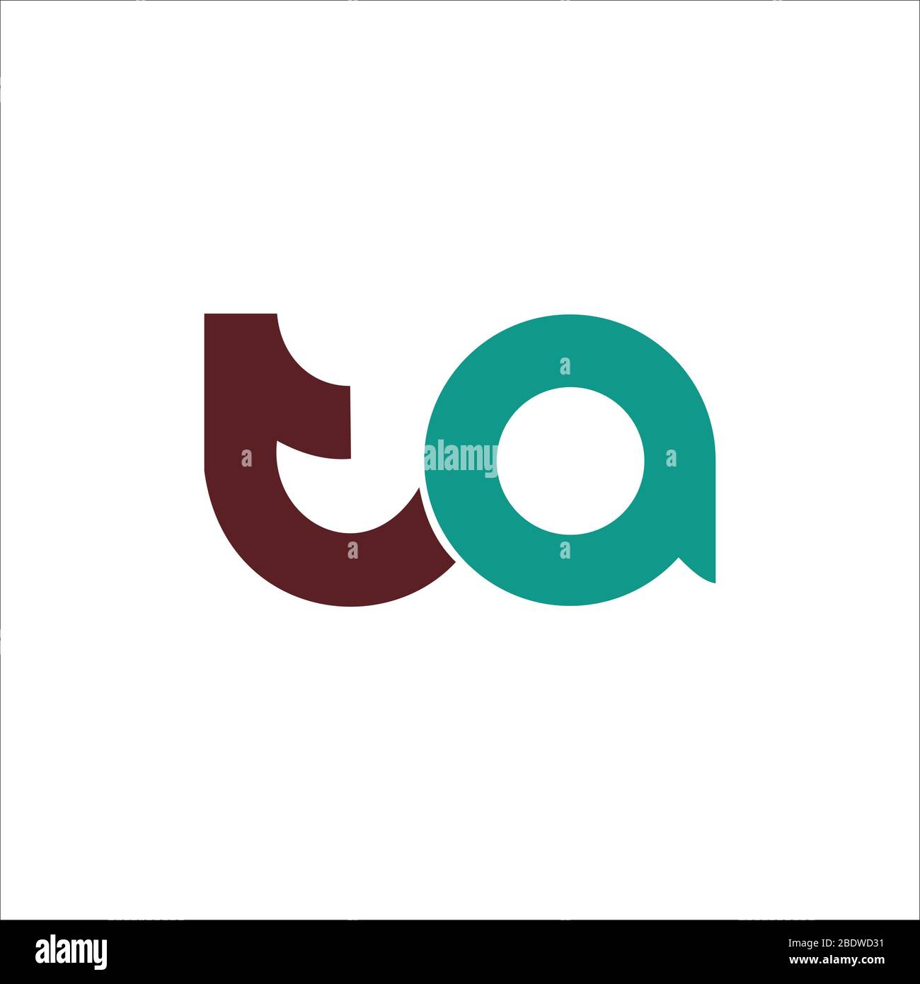 Initial letter ta logo or at logo vector design template Stock Vector ...