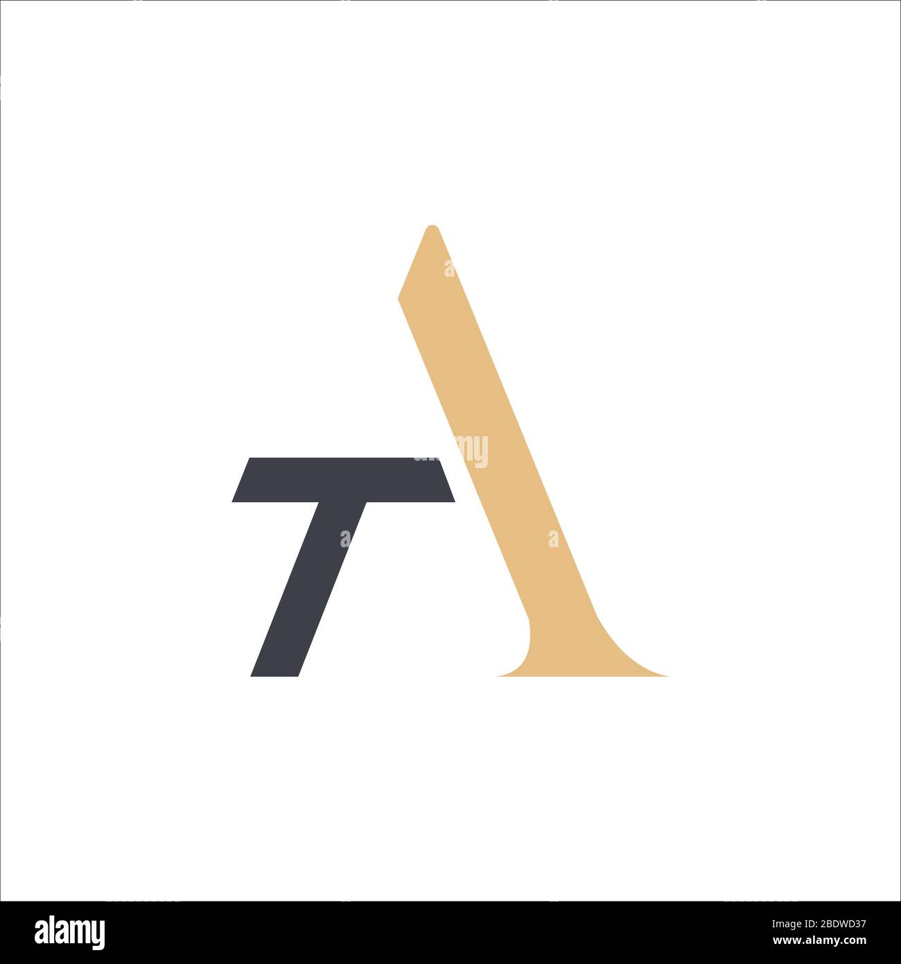 Initial letter ta logo or at logo vector design template Stock Vector ...