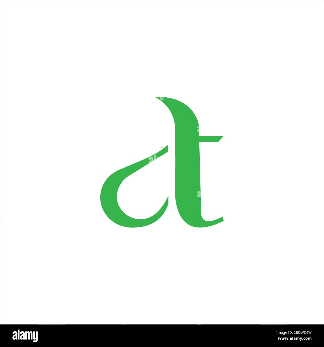 Initial letter ta logo or at logo vector design template Stock Vector ...