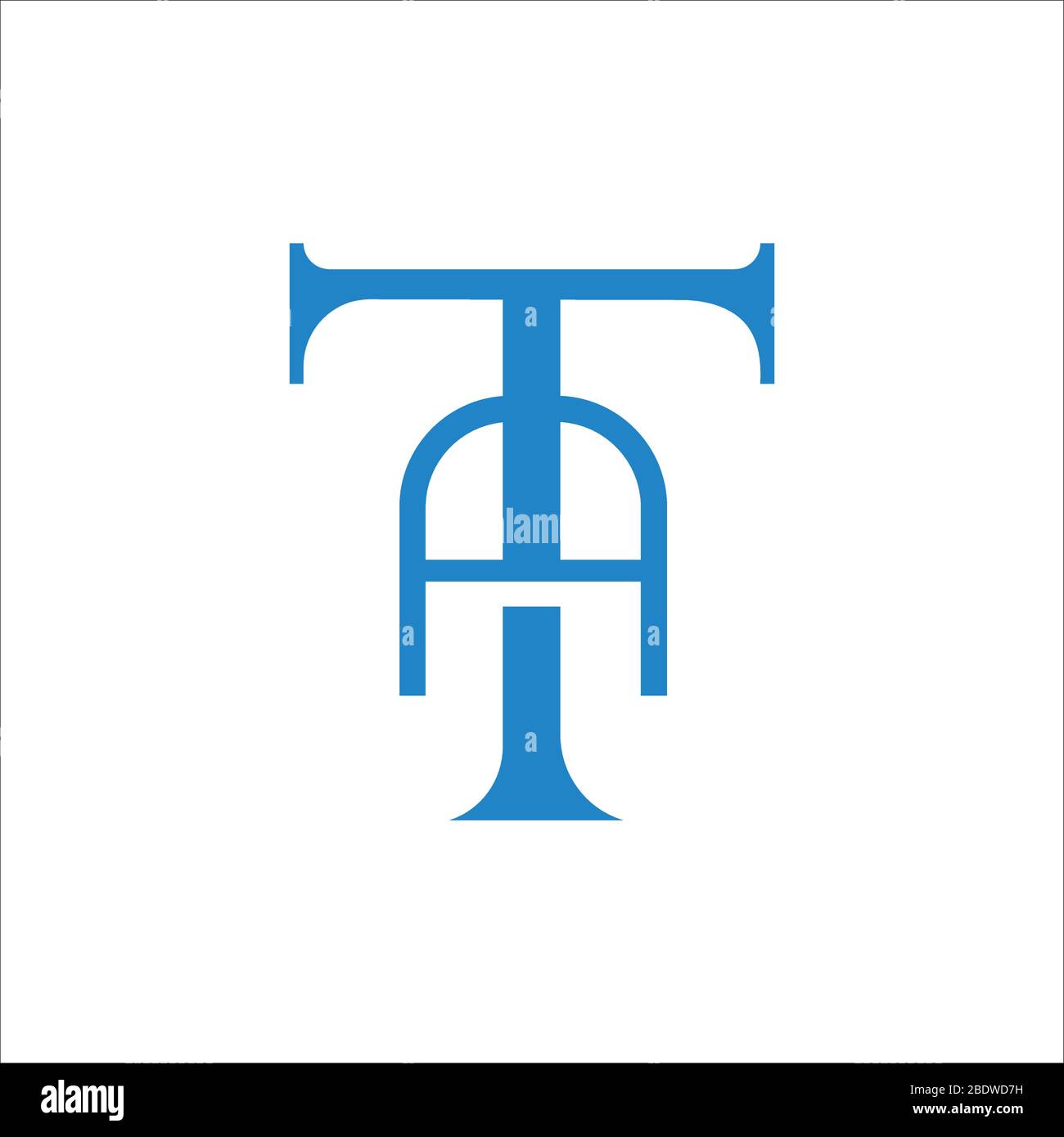 Initial letter ta logo or at logo vector design template Stock Vector ...