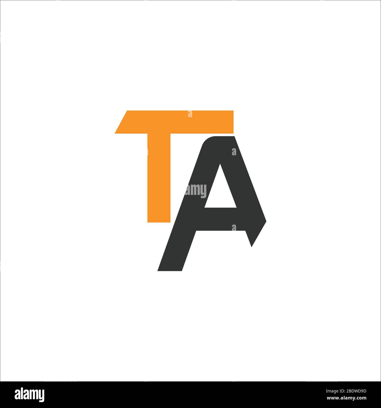 Initial letter ta logo or at logo vector design template Stock Vector ...