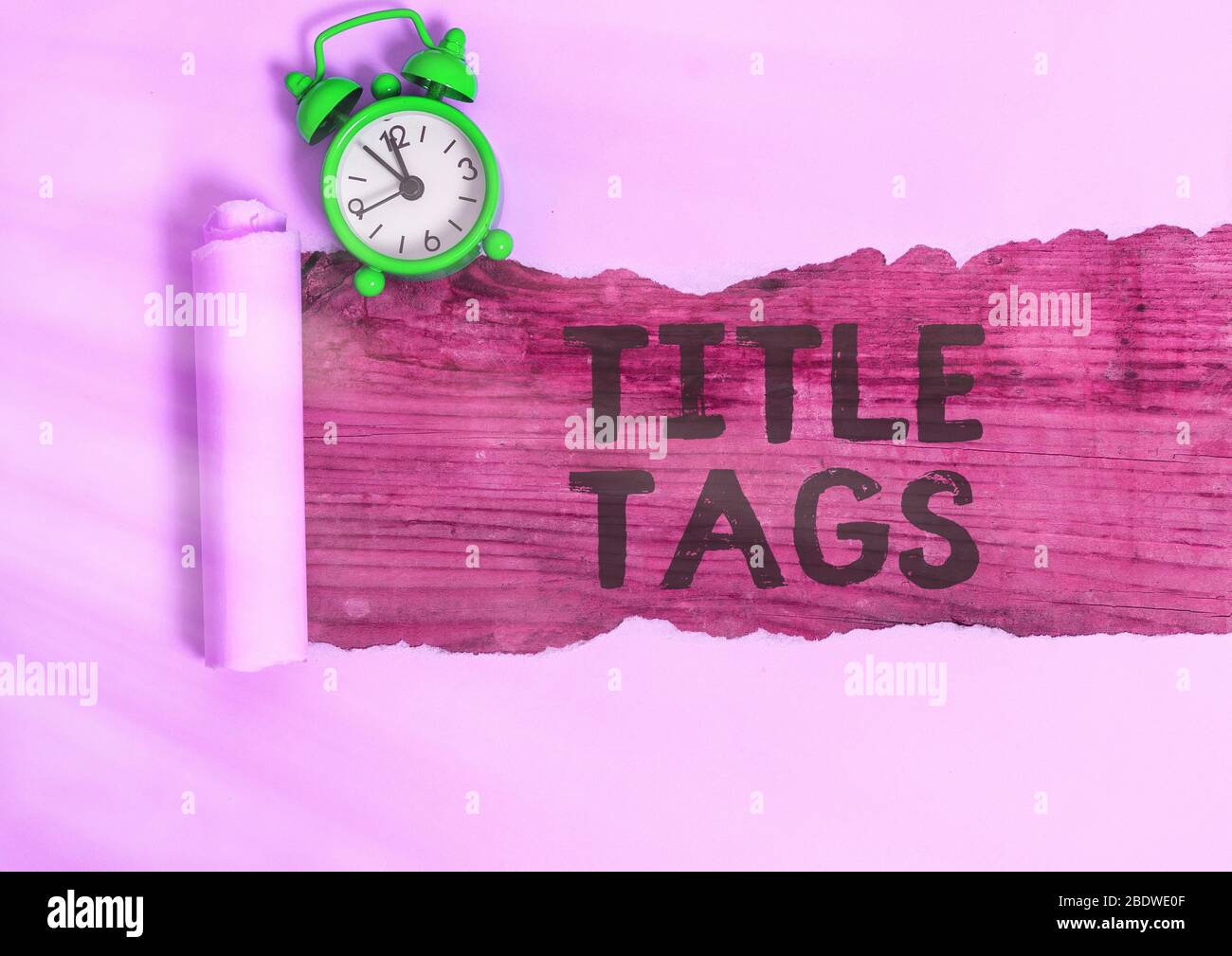 Conceptual hand writing showing Title Tags. Concept meaning the HTML ...