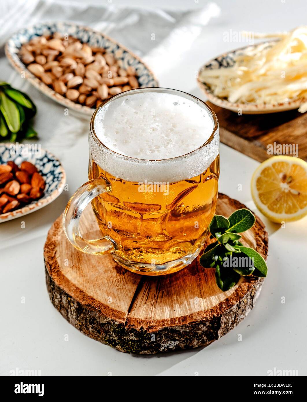 beer mug on the table Stock Photo - Alamy