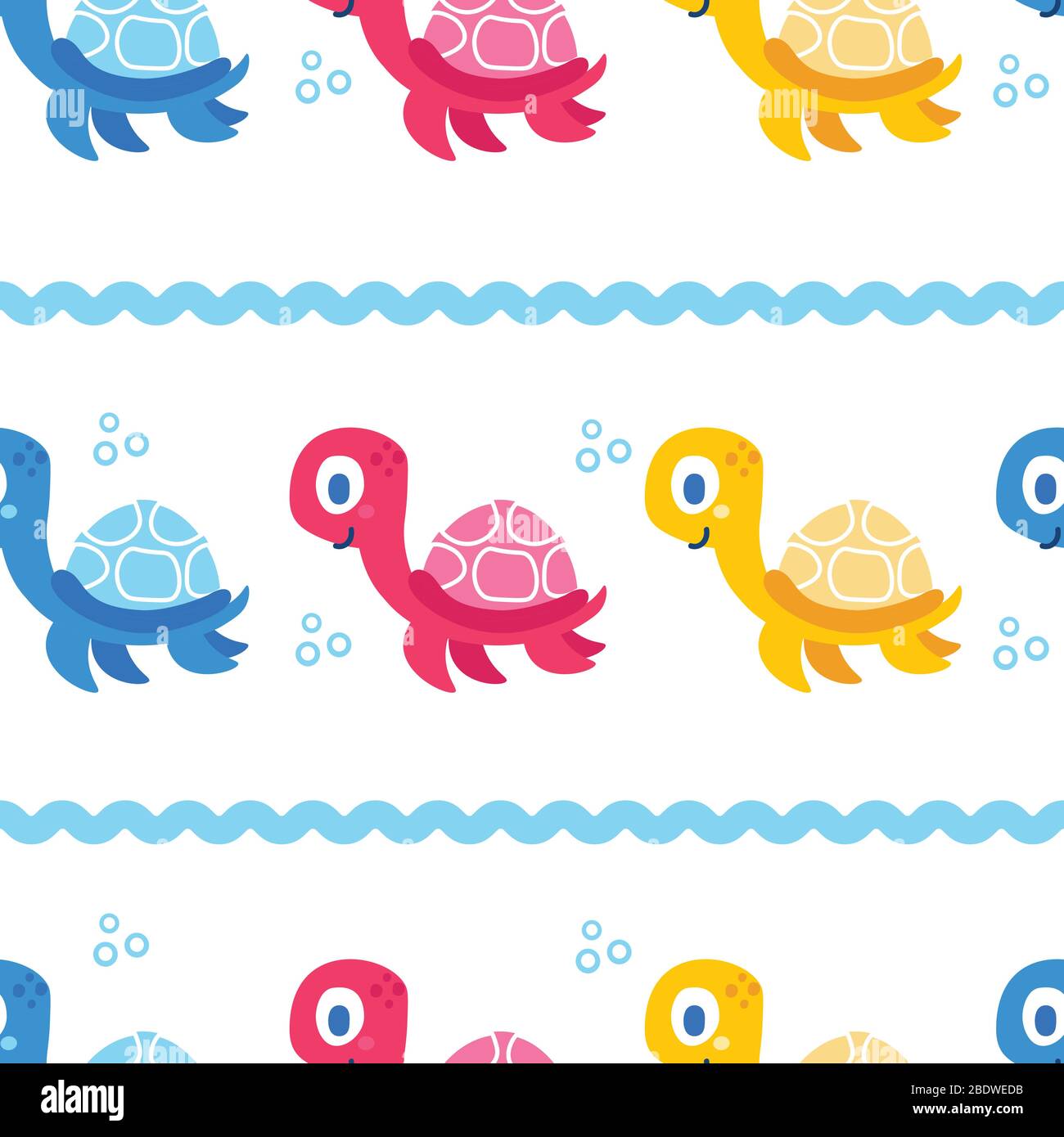 Cartoon turtle underwater deep ocean hi-res stock photography and ...