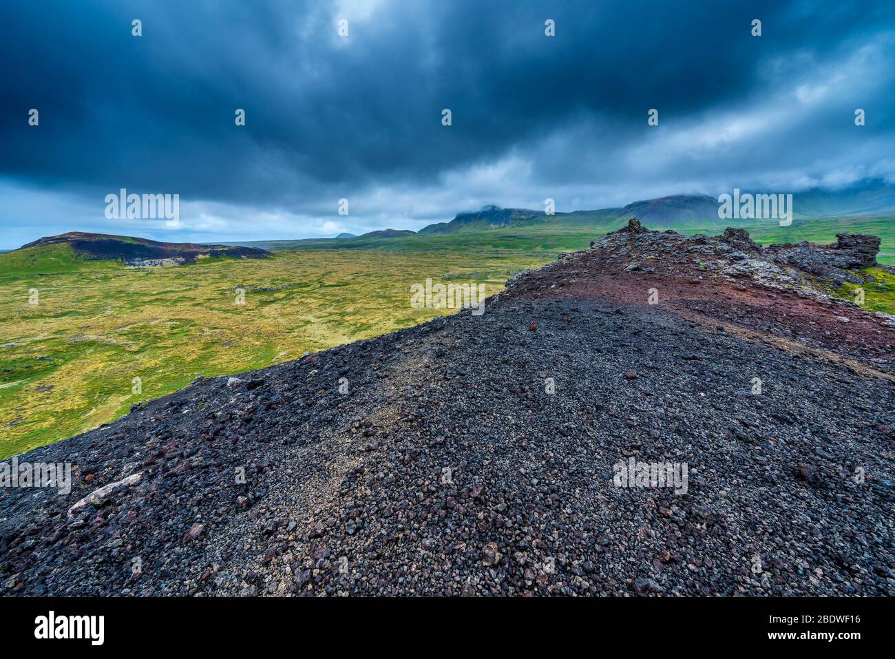Saxhóll Crater, Snaefellsnes Peninsula, Iceland Stock Photo - Alamy