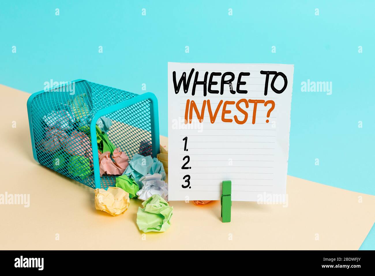 Conceptual hand writing showing Where To Invest Question. Concept ...