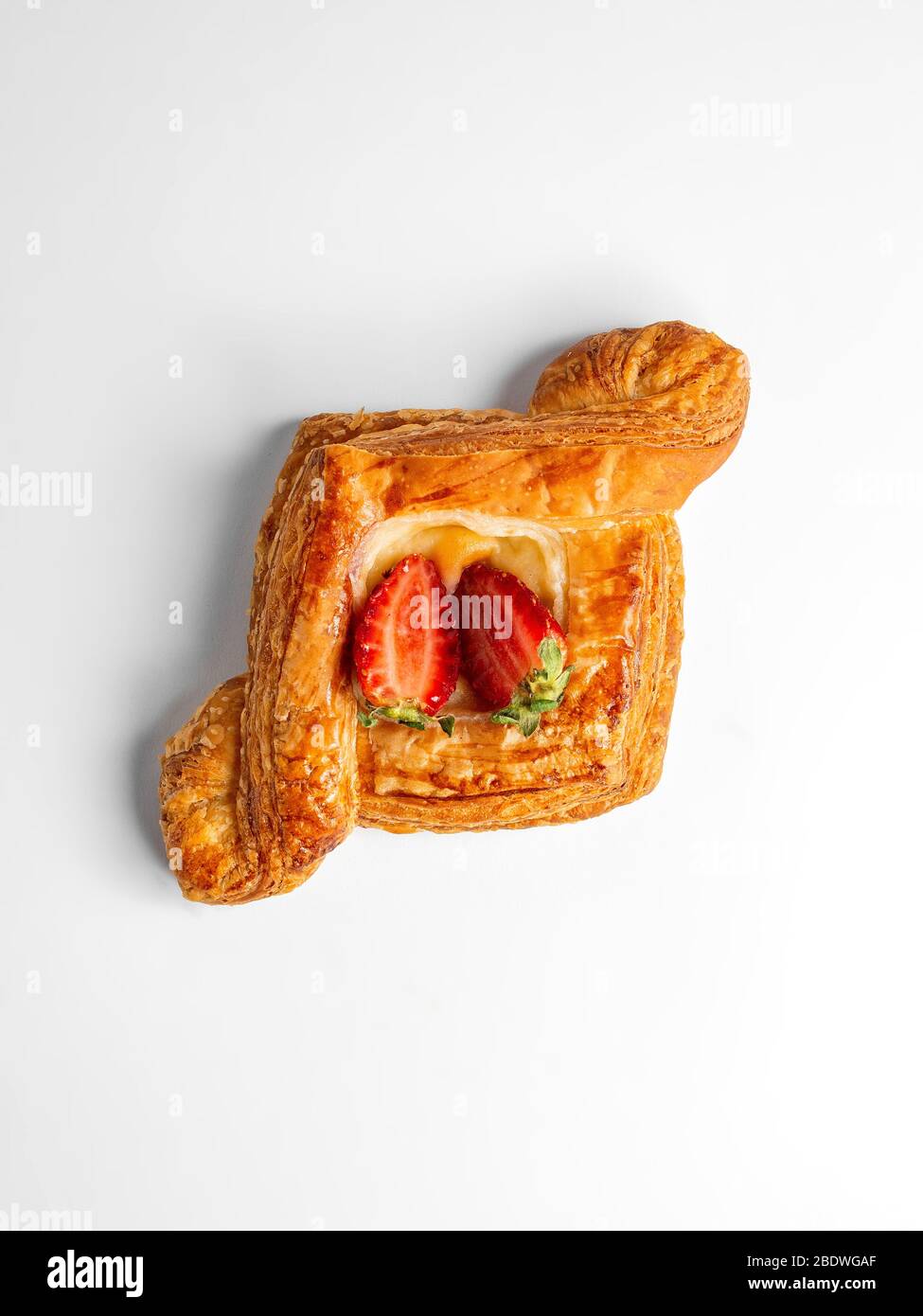 fresh yummy bakery with strawberry pieces Stock Photo - Alamy