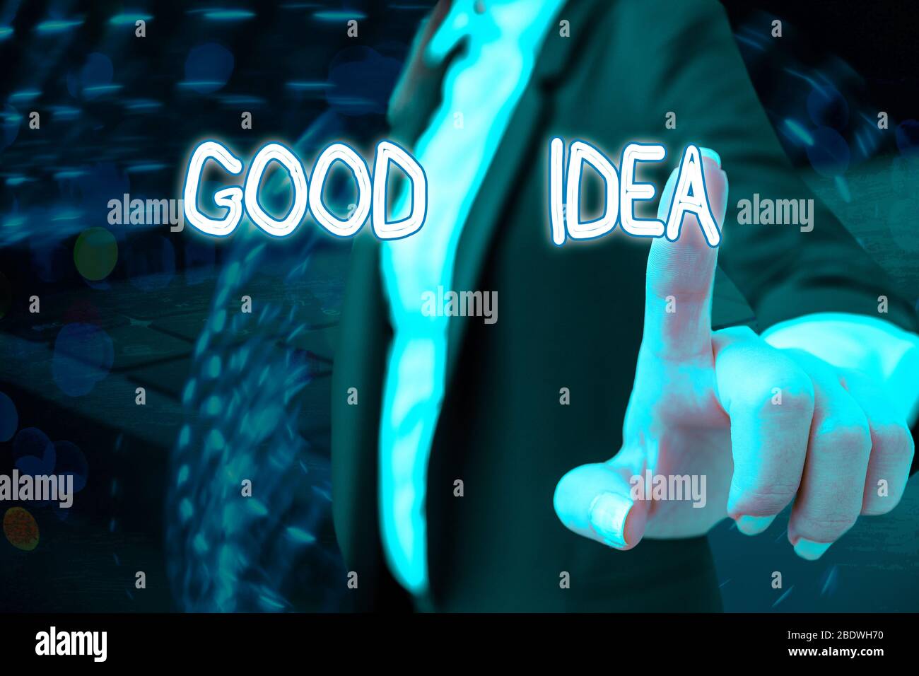 Word writing text Good Idea. Business photo showcasing an excellent ...