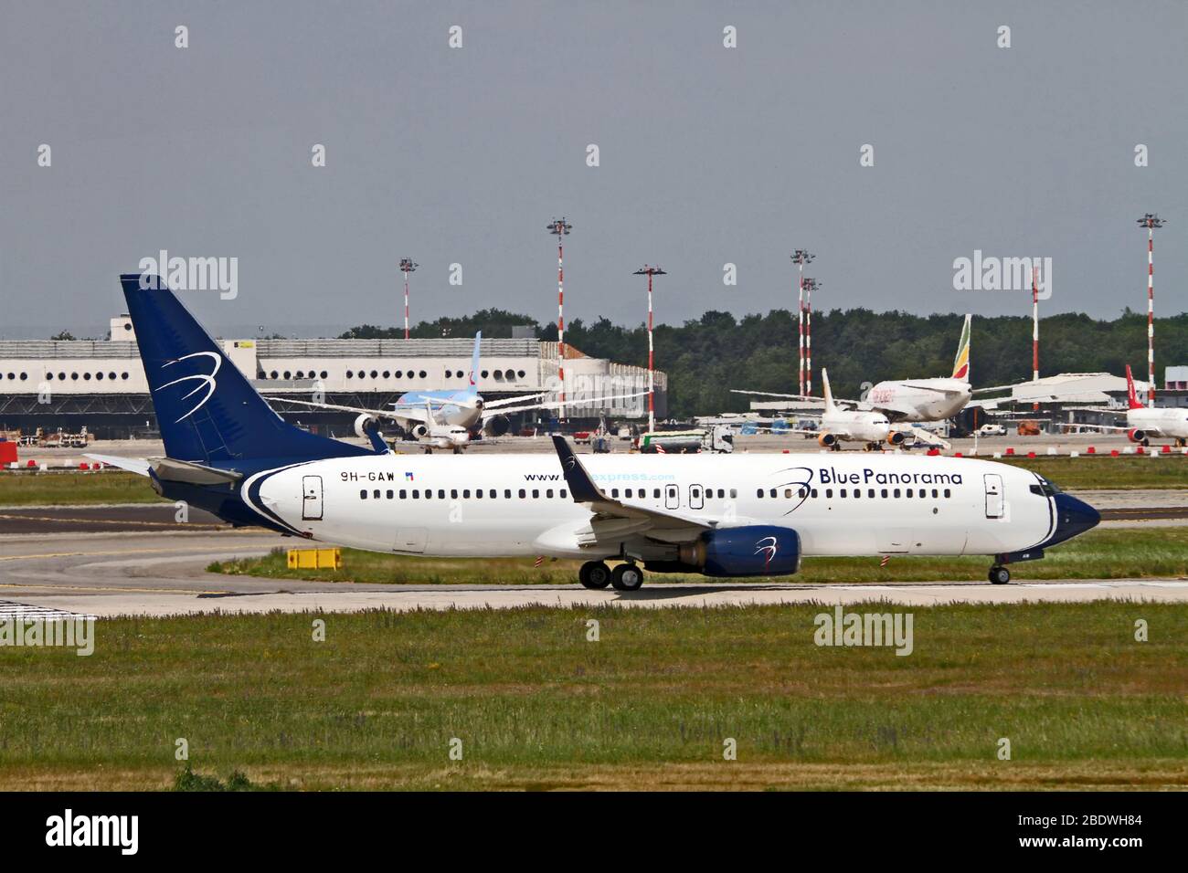 9H-GAW Blue Panorama Airlines, 737-800. Photographed at Malpensa ...