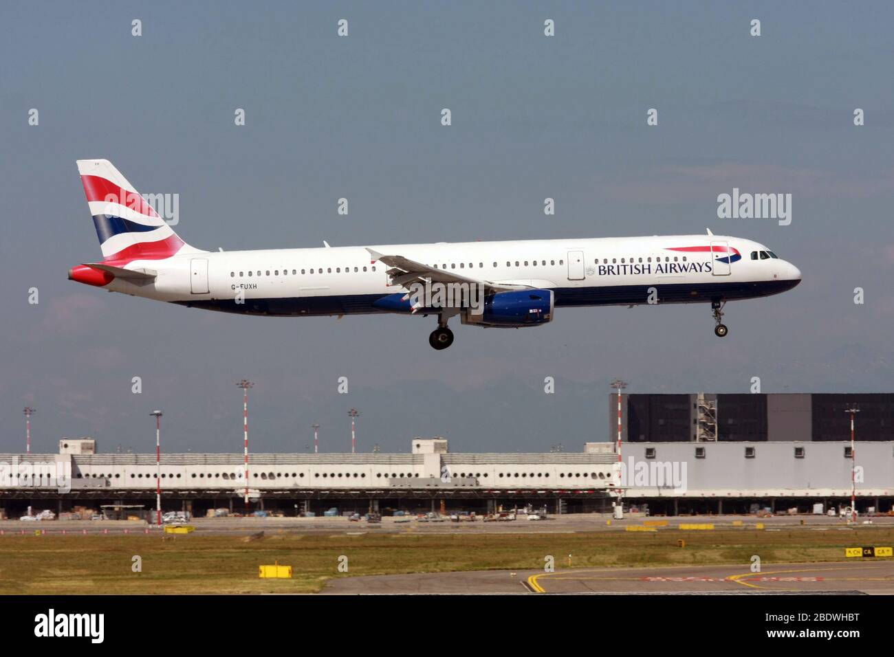 G-EUXH British Airways Airbus A321-200, Photographed at Malpensa (MXP / LIMC), Milan, Italy ...