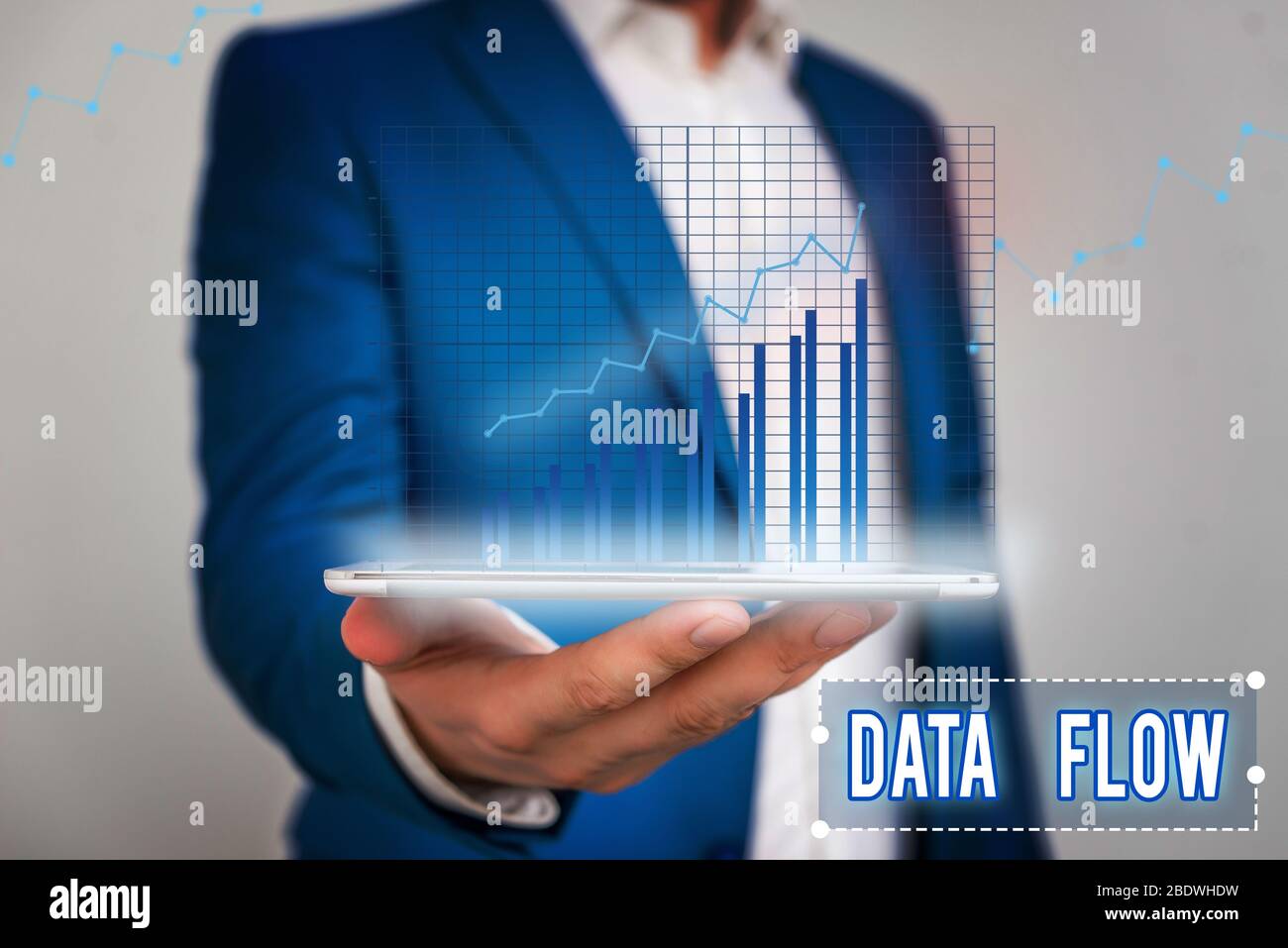 Word writing text Data Flow. Business photo showcasing the movement of data through a system ...
