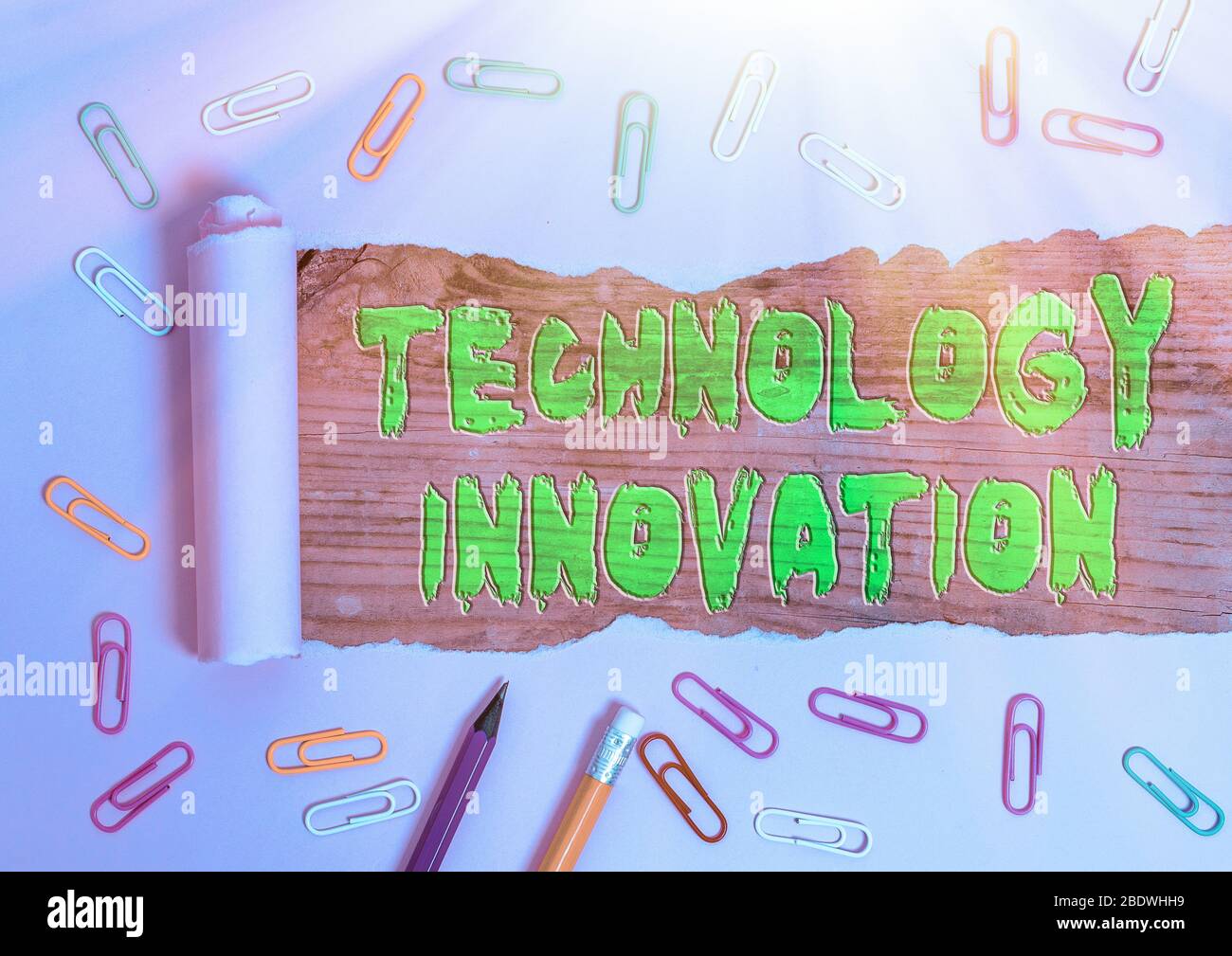Text sign showing Technology Innovation. Business photo text ...