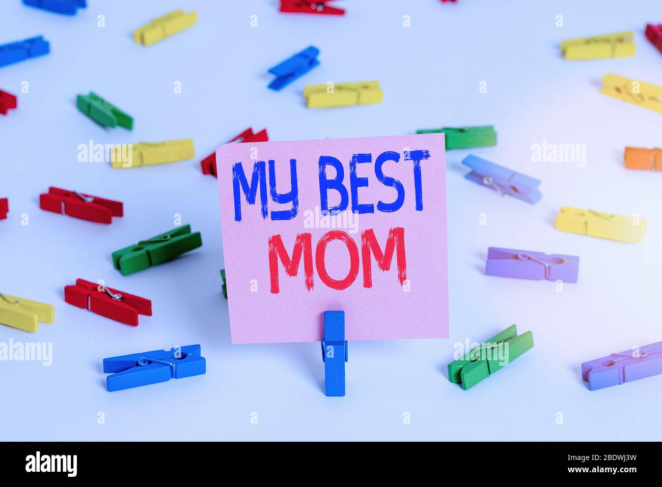 Writing note showing My Best Mom. Business concept for Appreciation for ...