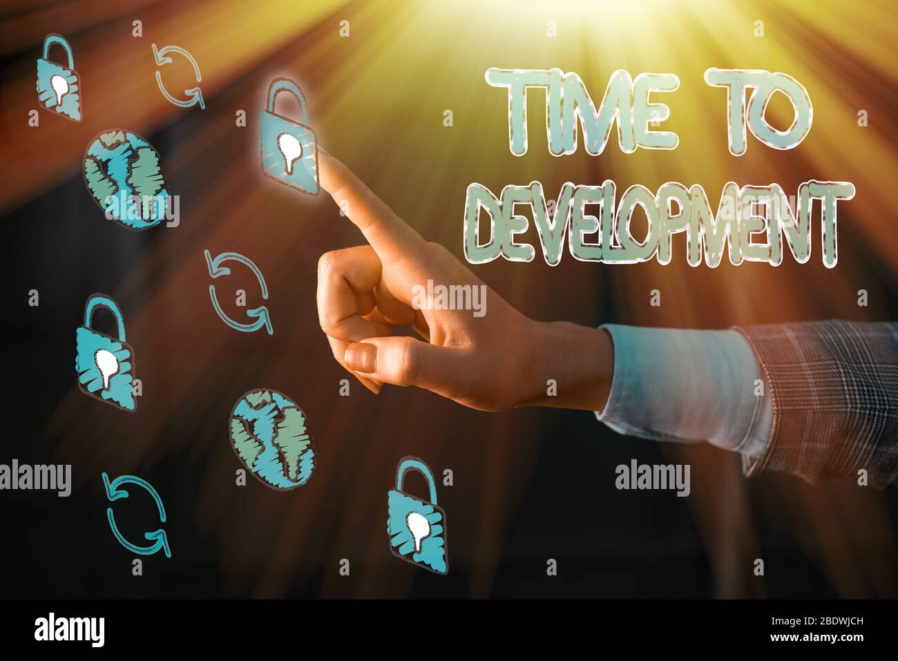 Word writing text Time To Development. Business photo showcasing a ...