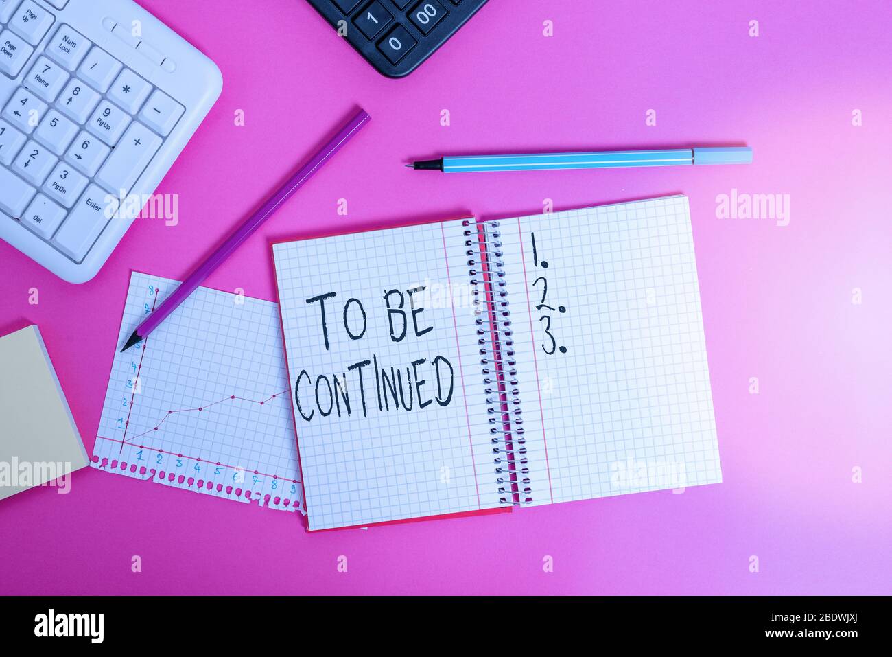 Text sign showing To Be Continued. Business photo text indicate that ...