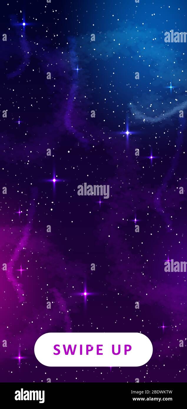 Stories template. Space background with abstract shape and stars. Web ...