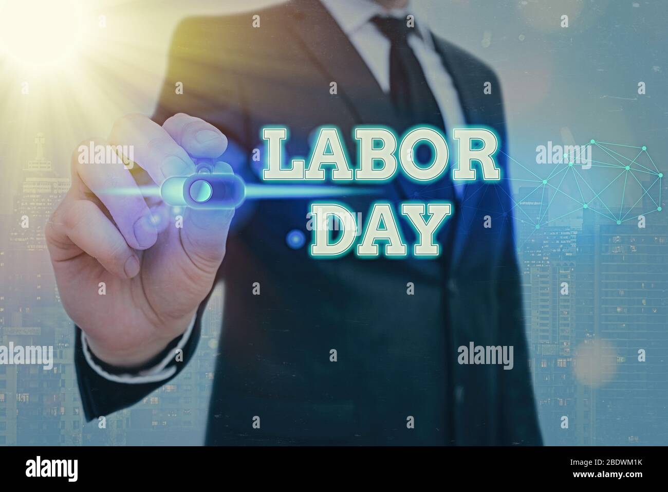Writing note showing Labor Day. Business concept for an annual holiday ...