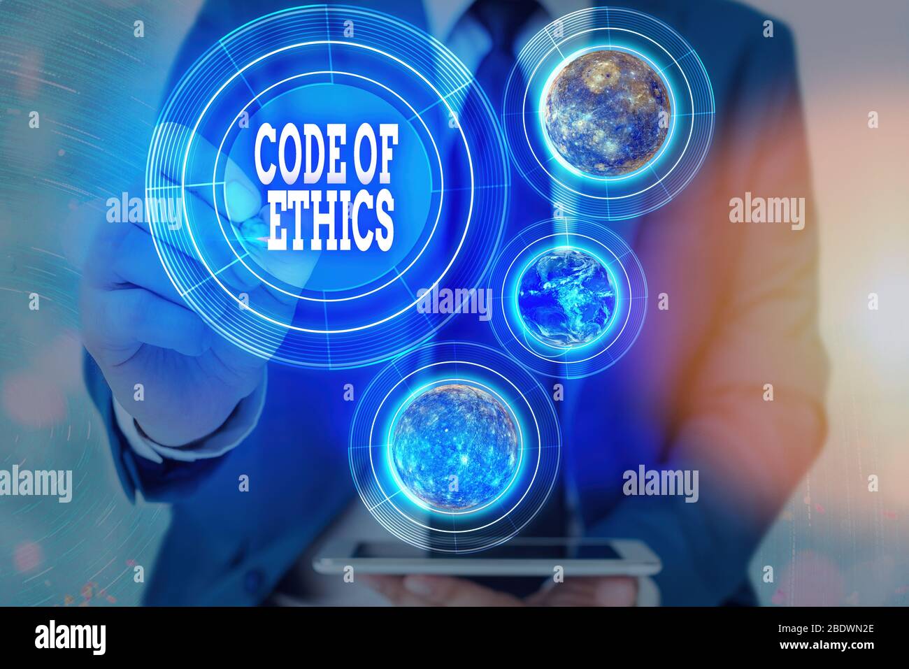 Word writing text Code Of Ethics. Business photo showcasing basic guide ...