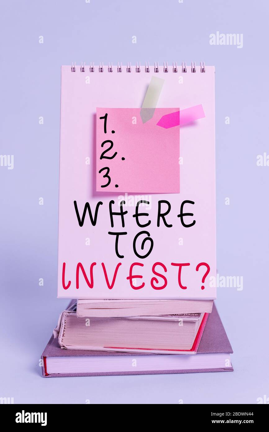 Conceptual hand writing showing Where To Invest Question. Concept ...