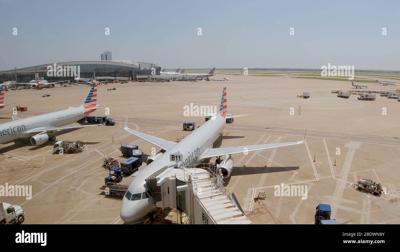 Dallas Fort Worth Airport airfield - DALLAS, UNITED STATES - JUNE 20 ...