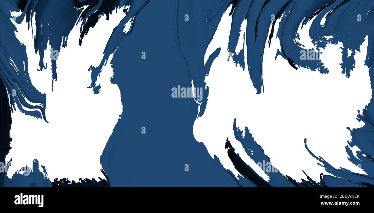 Vector abstract marble texture blue color Fluid design background Stock ...