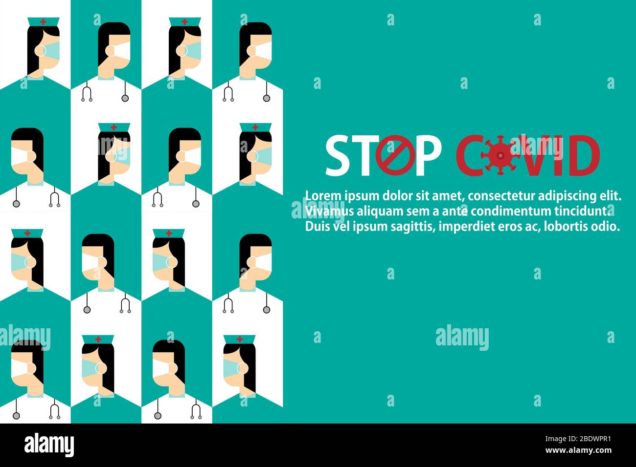 Stop doctor quarantine novel Stock Vector Images - Alamy