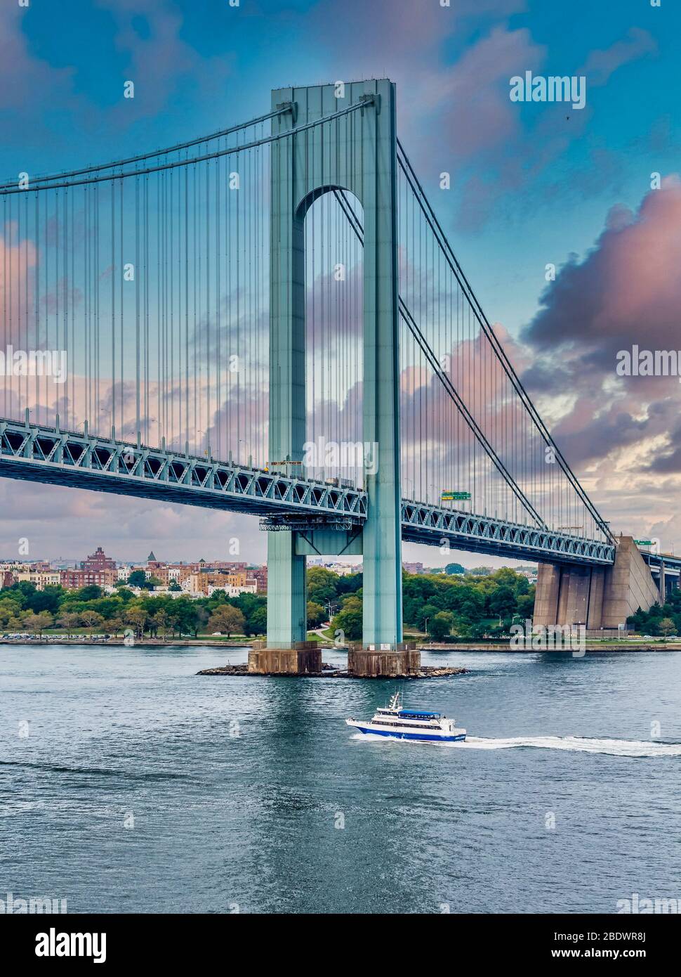Ferry under the bridge hi-res stock photography and images - Alamy