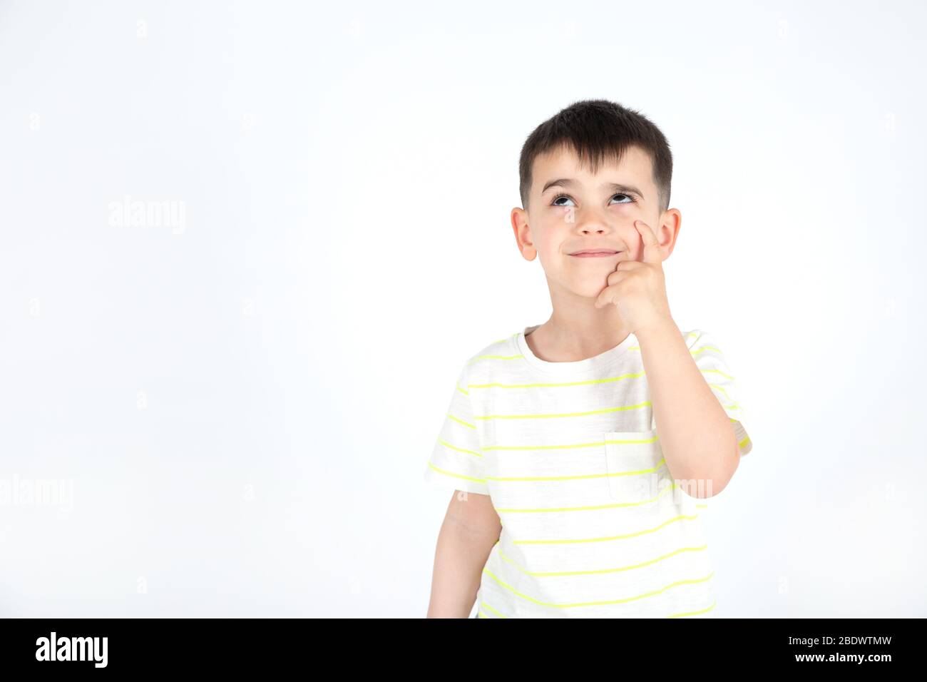 little boy has an idea Stock Photo - Alamy