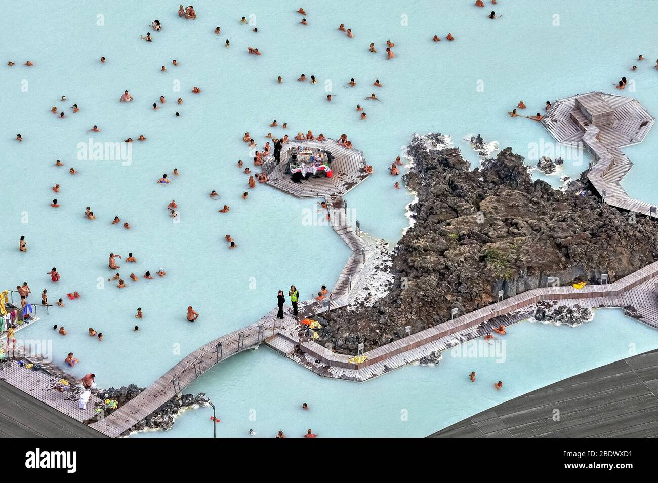 Europe - Iceland, Blue Lagoon Area, Pools Stock Photo - Alamy