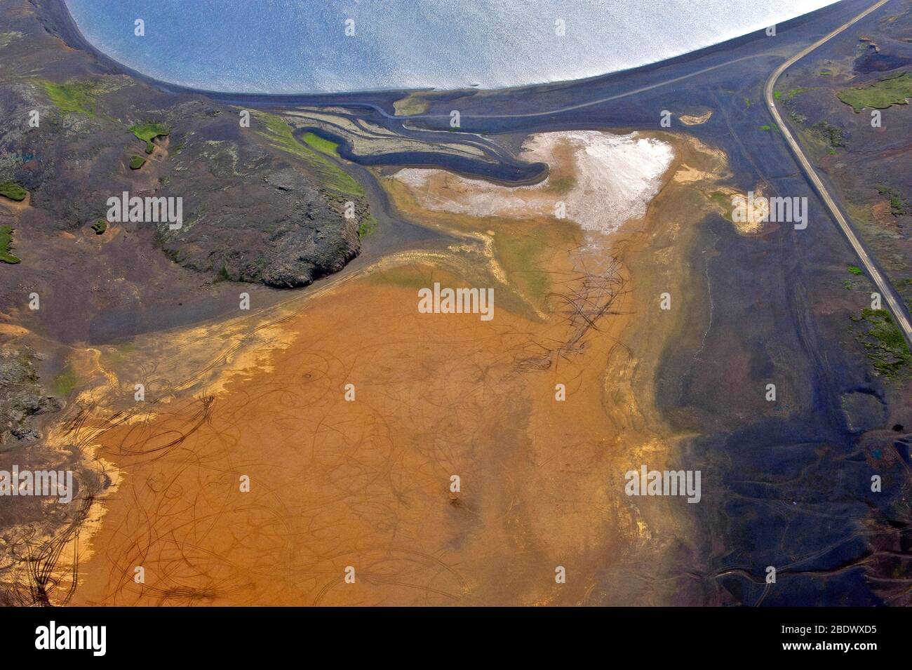 Europe - Iceland, Near Estuary River Pjorsa Stock Photo - Alamy