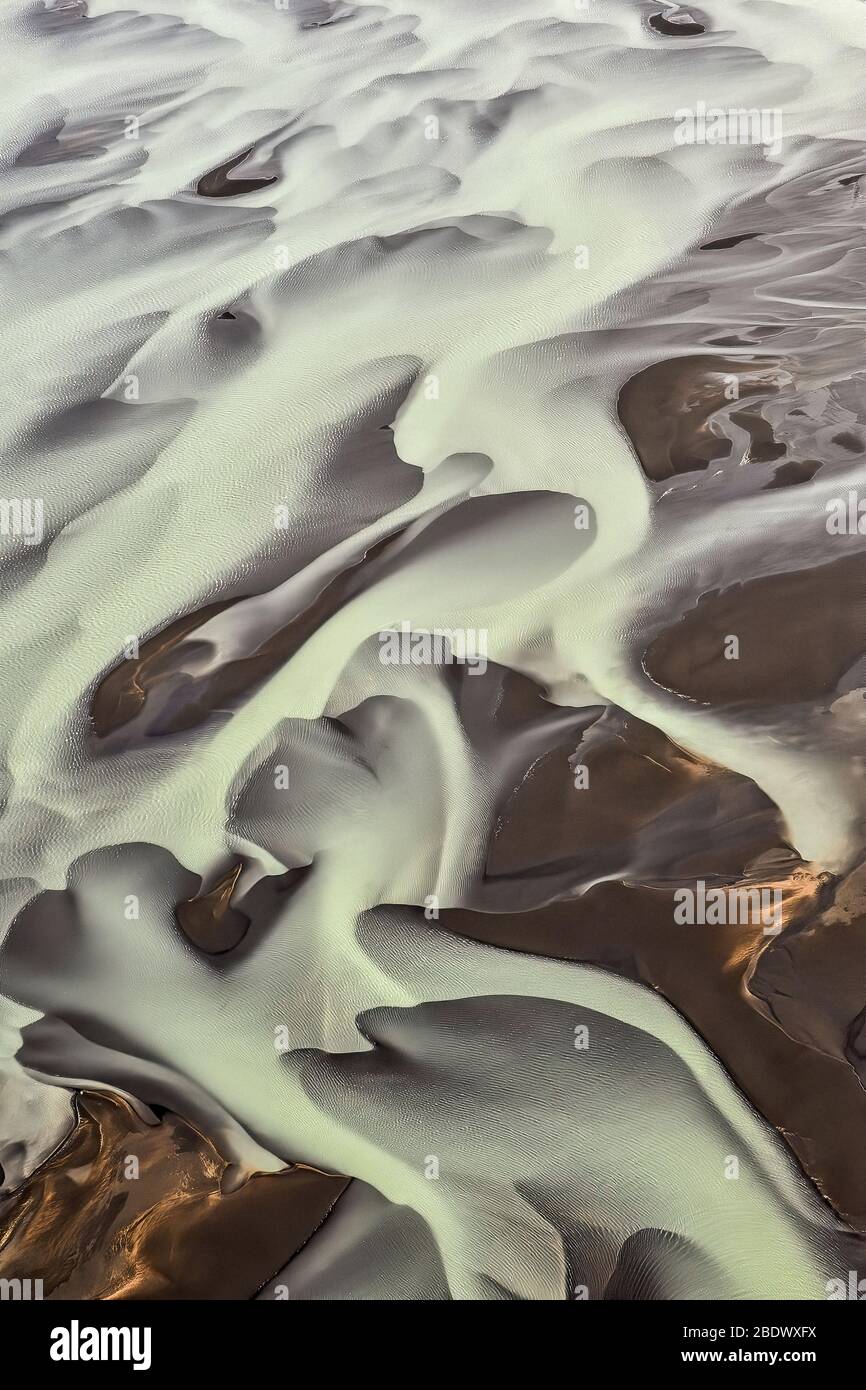 Europe - Iceland, Near Estuary River Pjorsa Stock Photo - Alamy