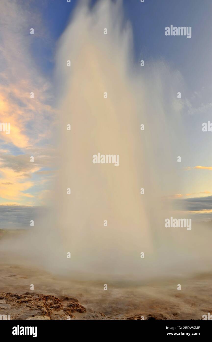 Europe - Iceland, Strokkur, Geyser Area Stock Photo - Alamy