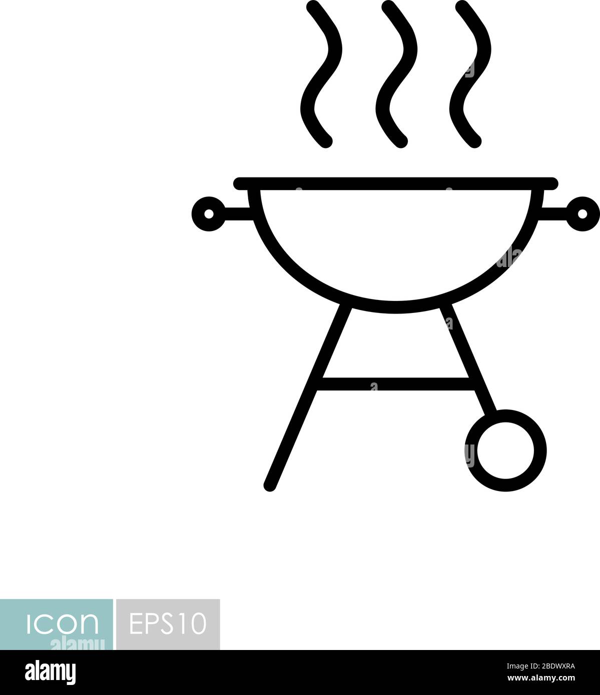 Grill BBQ cookout vector icon. Graph symbol for cooking web site and ...