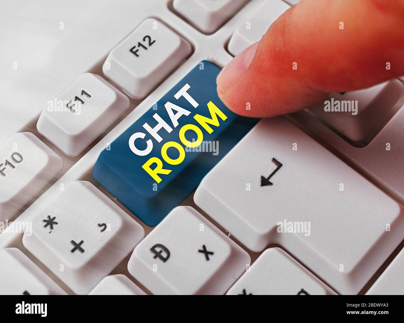 Word writing text Chat Room. Business photo showcasing area on the ...