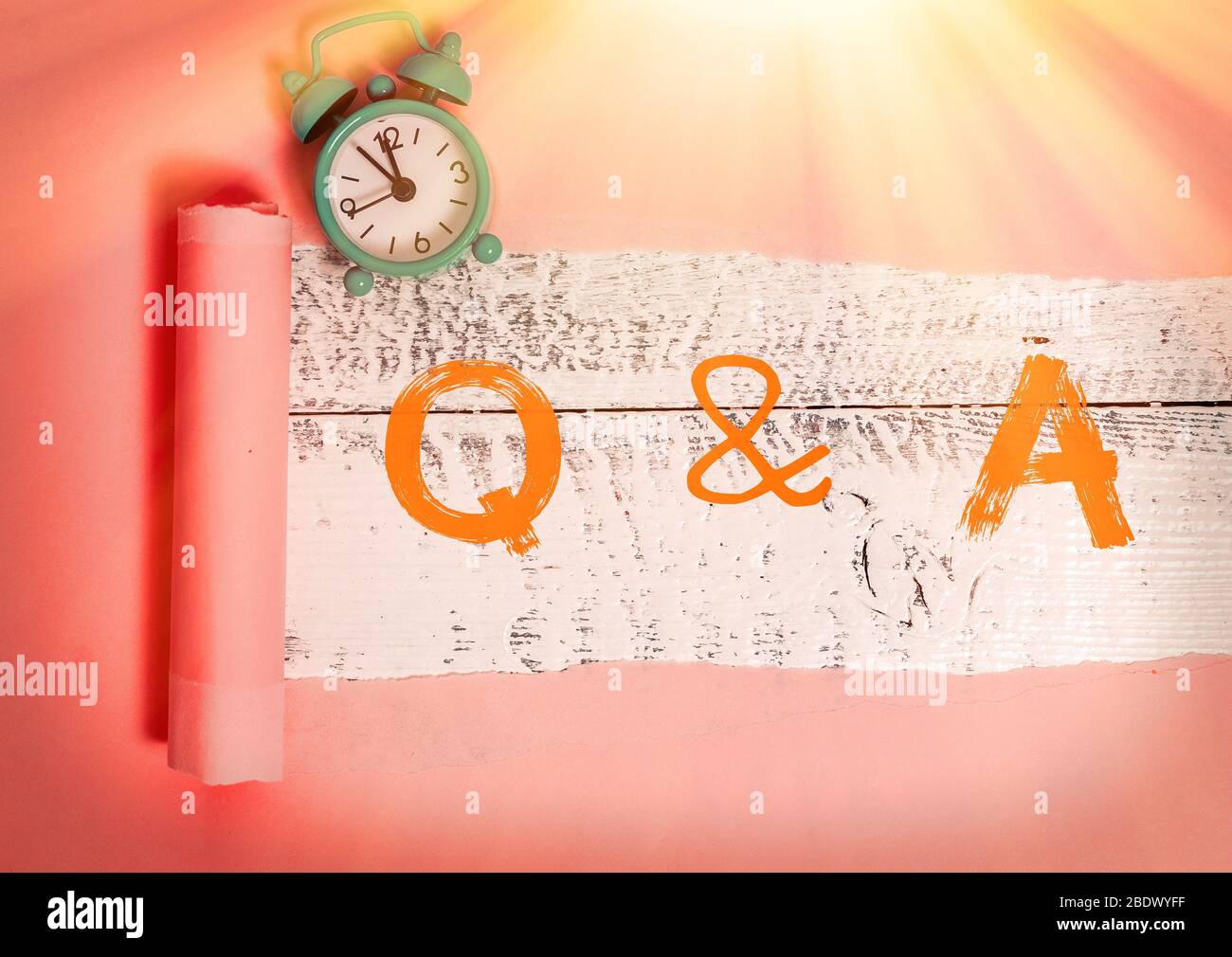 Writing note showing Q And A. Business concept for a period of time or ...