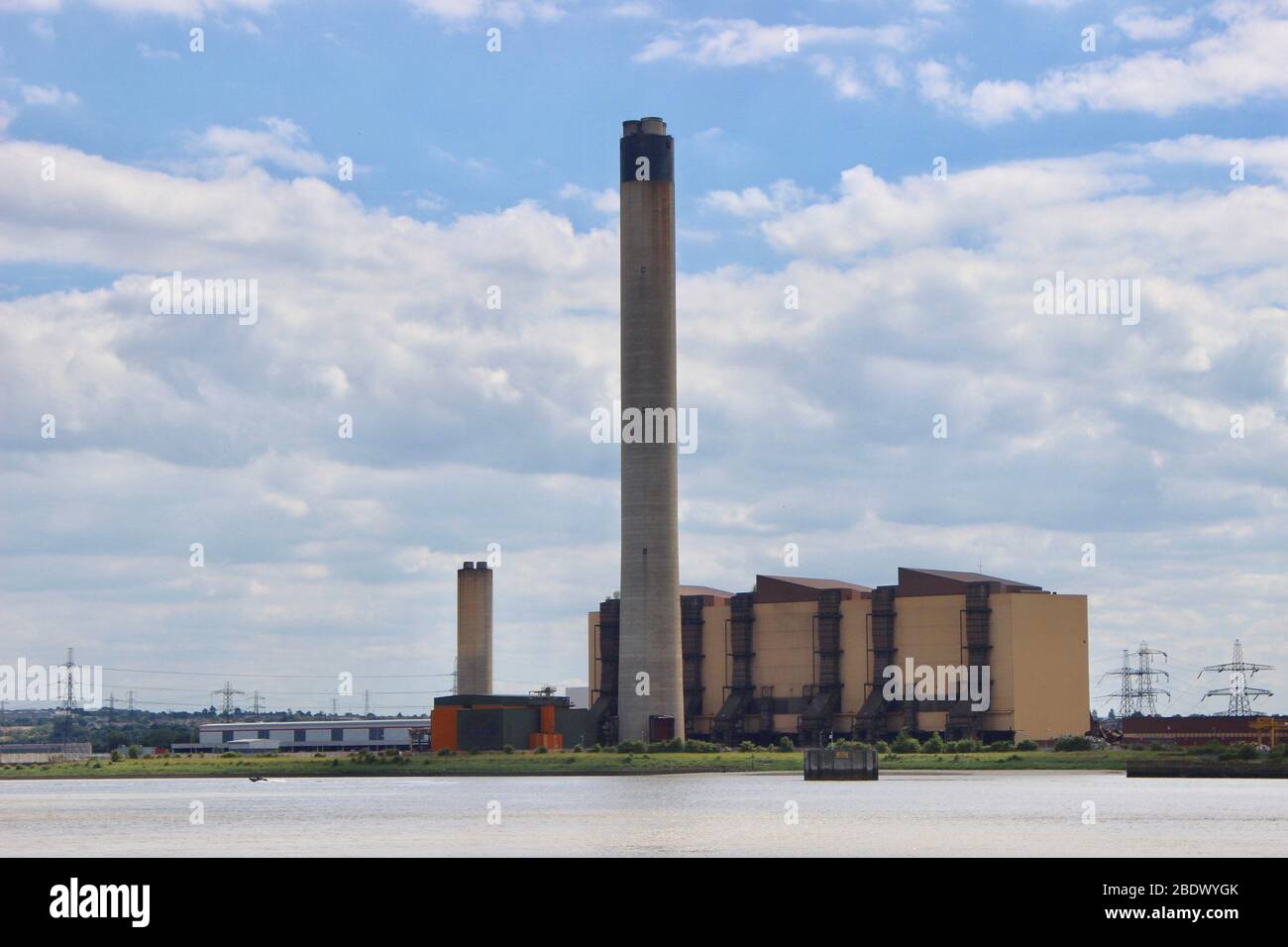 Littlebrook power station view from purfleet Stock Photo - Alamy