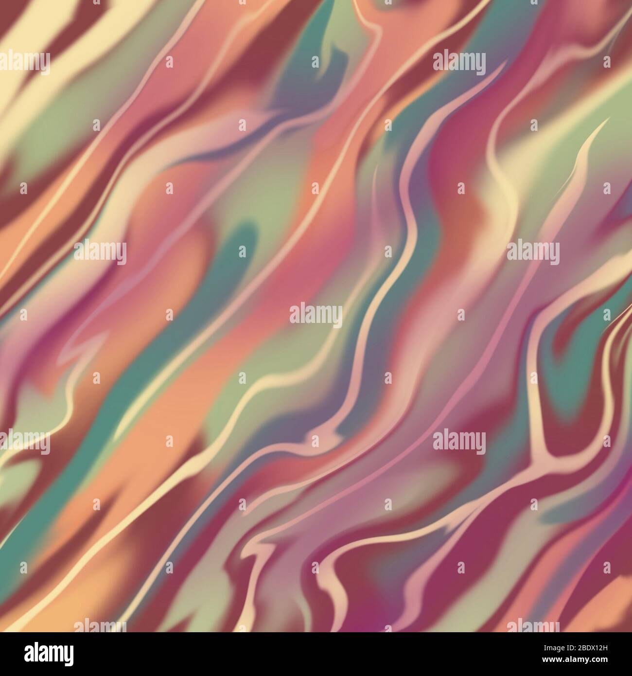 Abstract digitally created image of vibrant colorful swirls and smudges ...