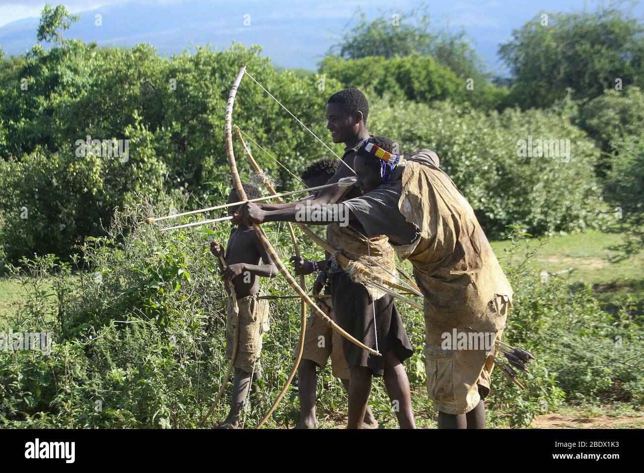 Tribal people hunting hi-res stock photography and images - Alamy