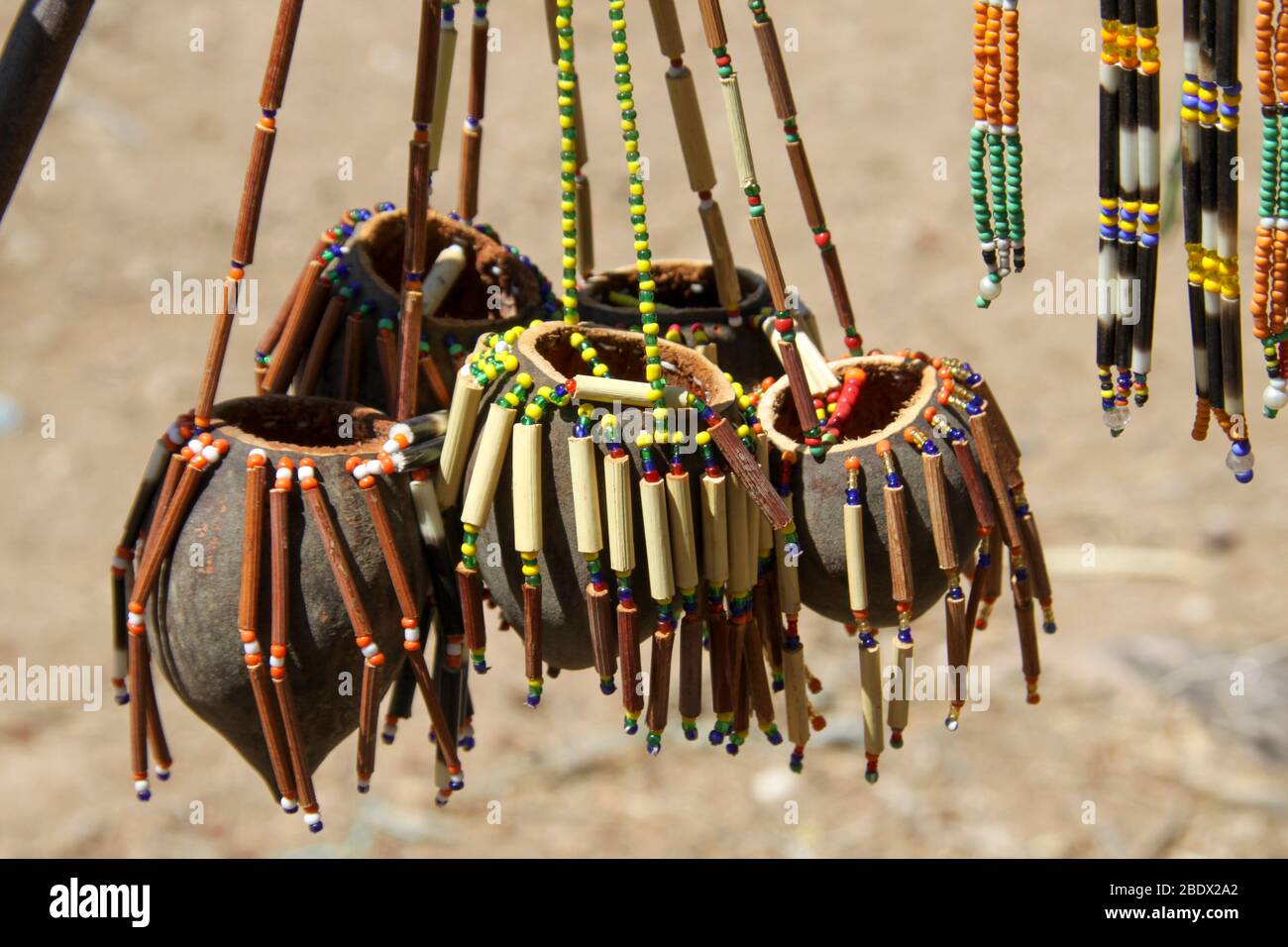 Hadza handicraft for sale at the hadza tribe's village Photographed at ...