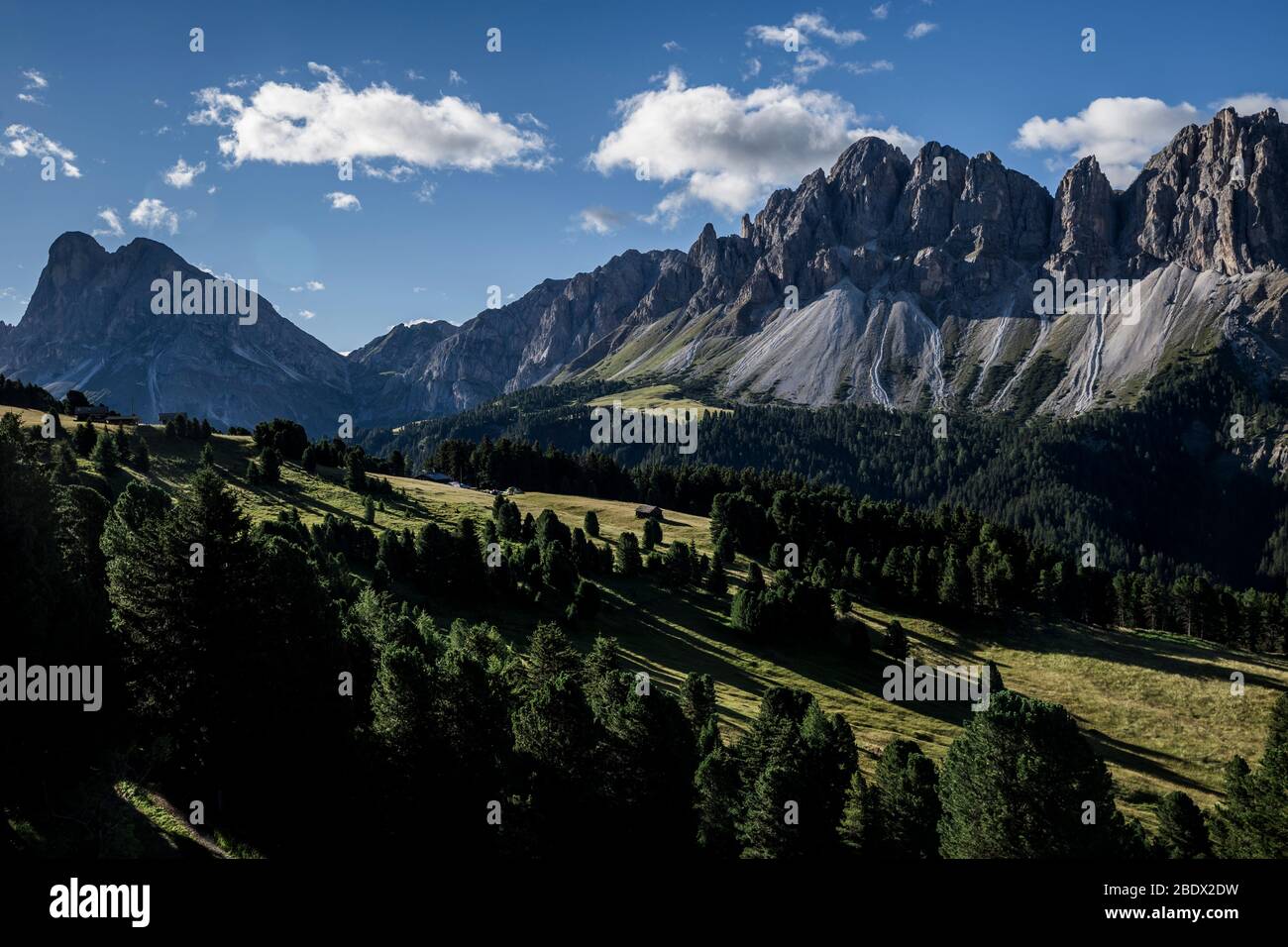 Mountain landscape in The Dolomites in the Alto-Adige region of South ...