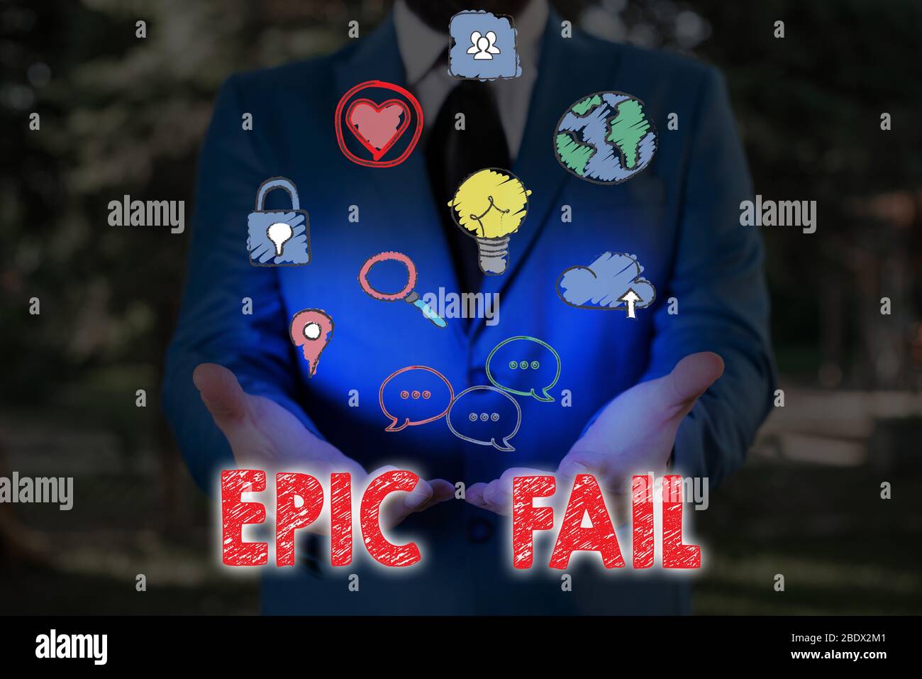 Word writing text Epic Fail. Business photo showcasing a spectacularly ...