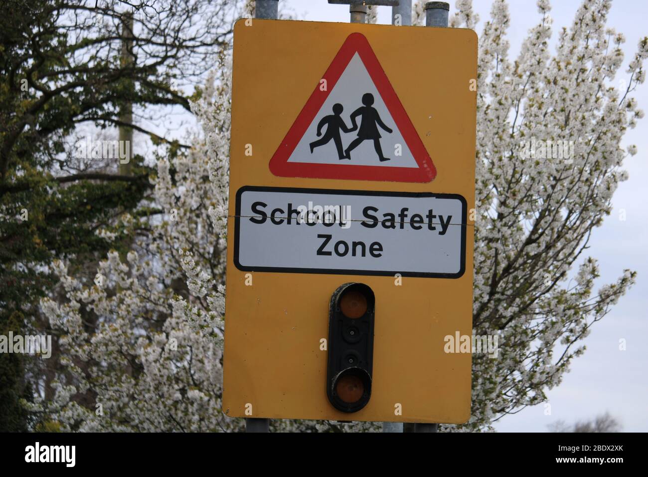 UK, England, Cumbria, safety sign, school safety sign, school safety ...