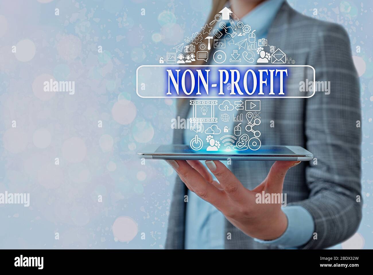 Conceptual hand writing showing Non Profit. Concept meaning type of ...