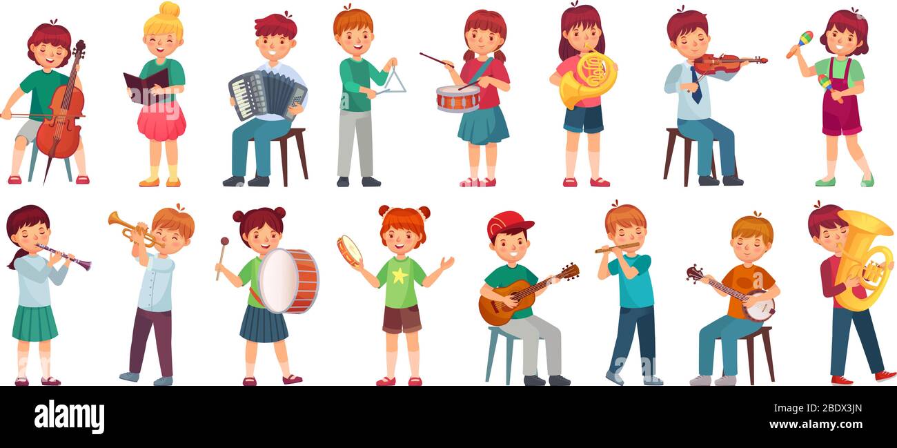 Kids Orchestra Clipart