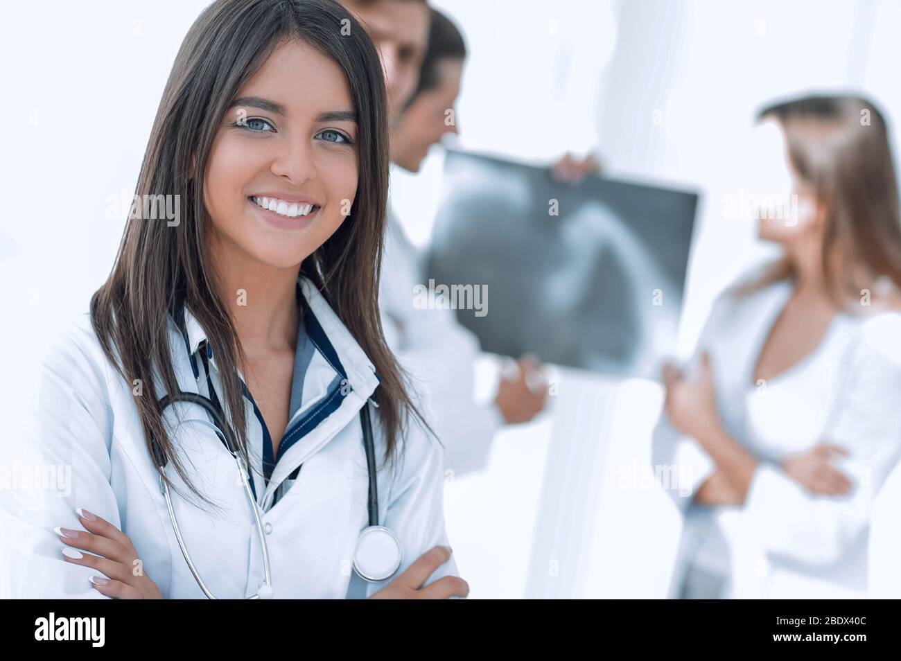 closeup.successful woman doctor Stock Photo - Alamy