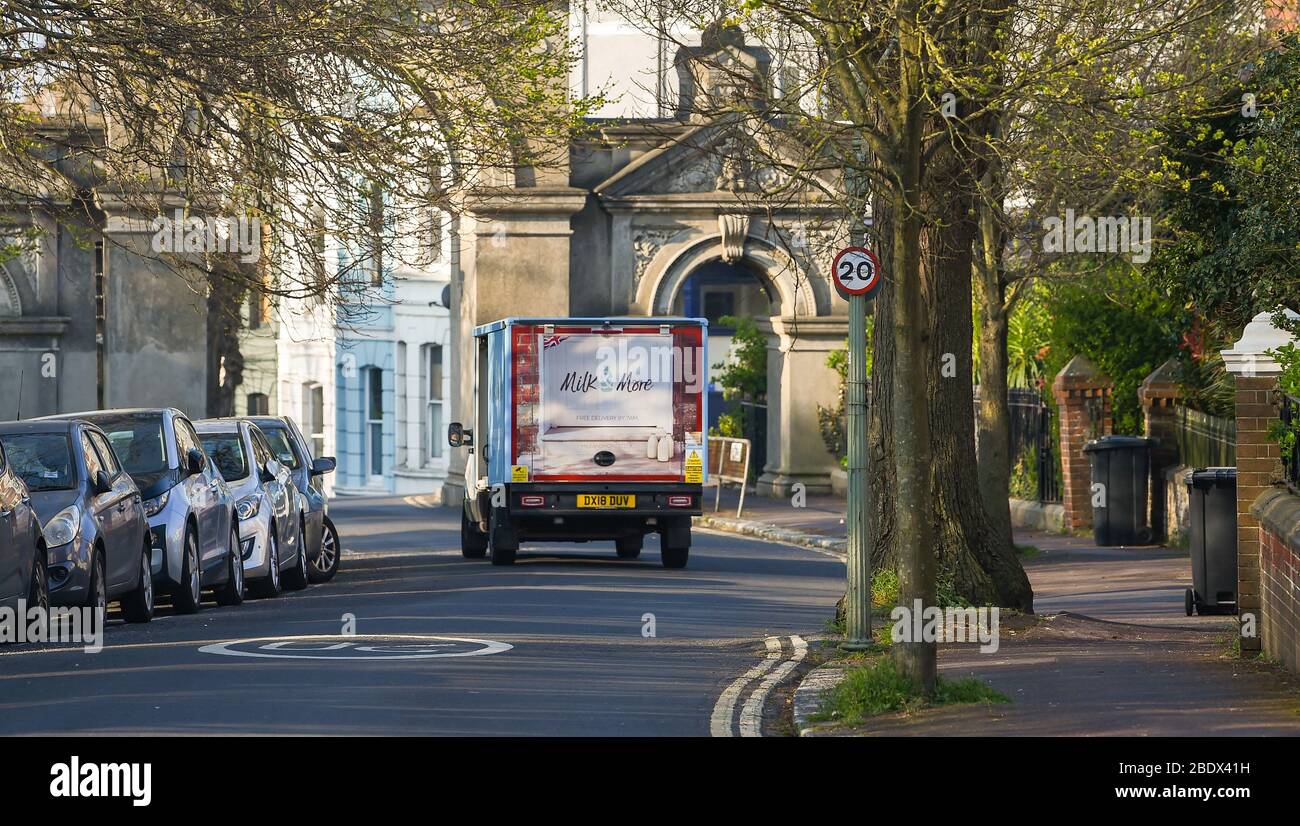Milk delivery van hi-res stock photography and images - Alamy