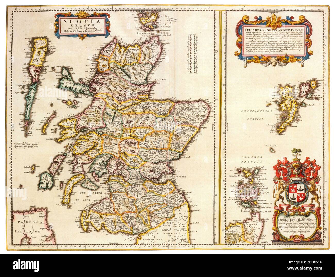 Map great britain 17th century Cut Out Stock Images & Pictures - Alamy