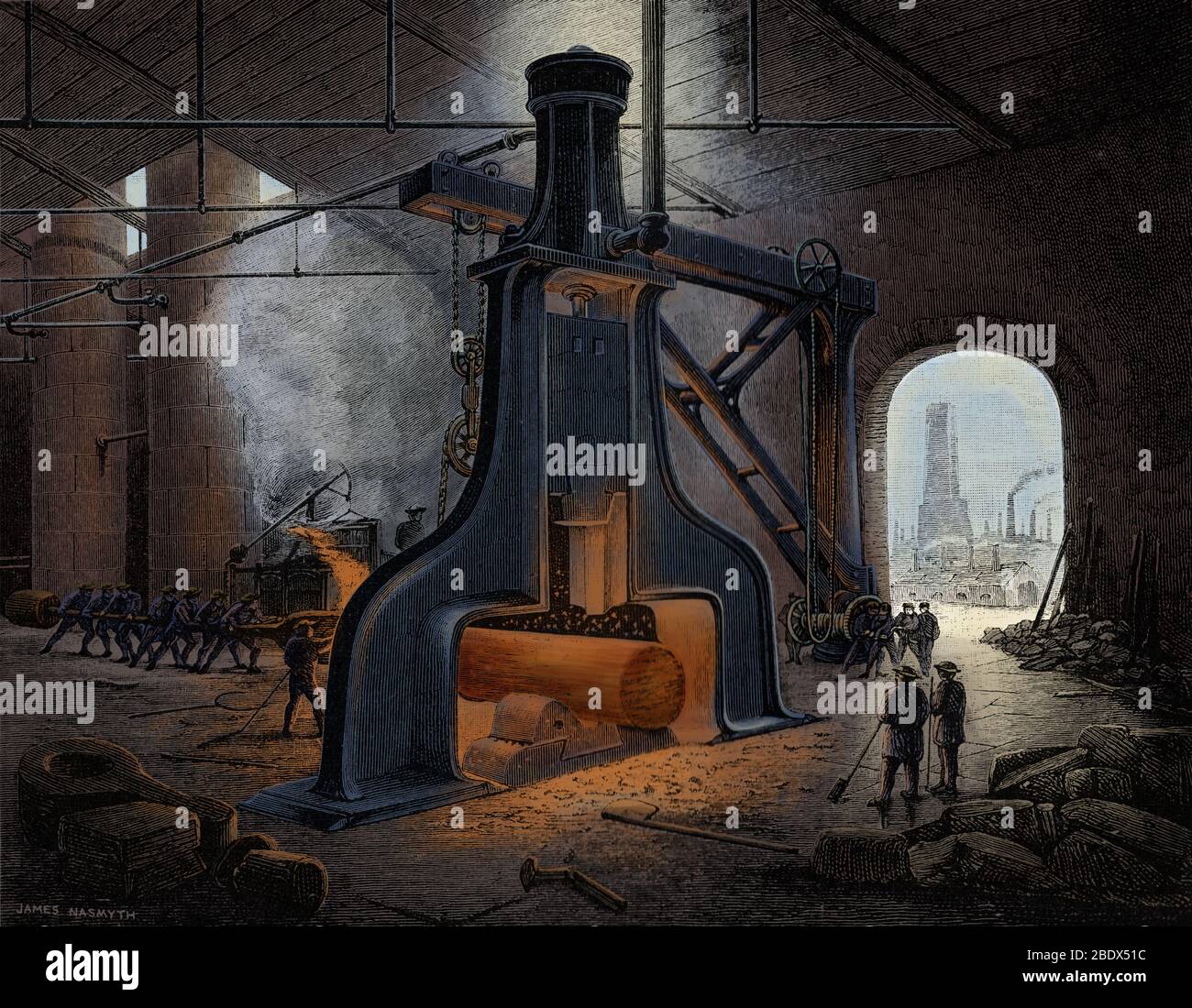 James Nasmyth, Steam Hammer Stock Photo - Alamy