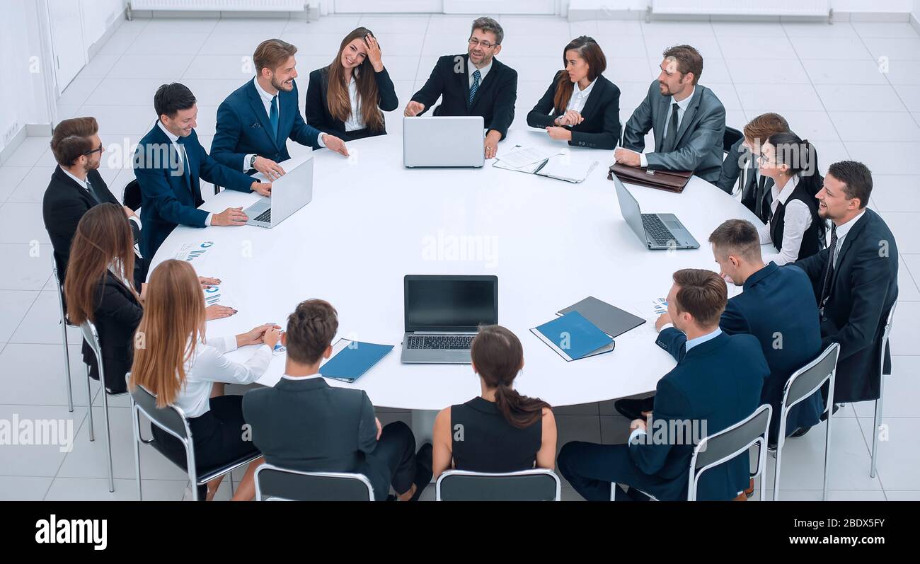 meeting business partners in the conference room Stock Photo - Alamy