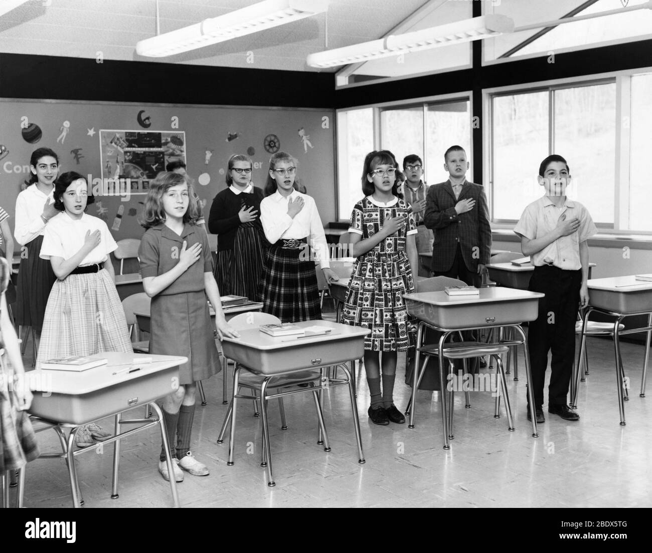 Children pledge of allegiance hi-res stock photography and images - Alamy